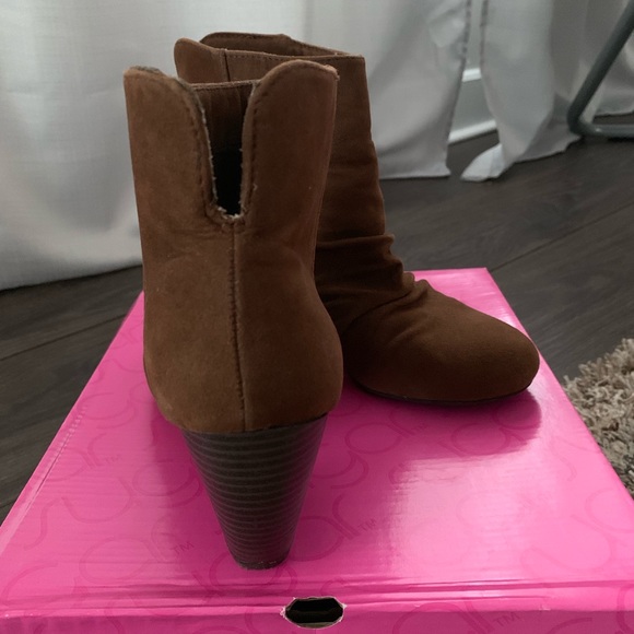 Sugar | Shoes | Sugar Brand Cognac Suede Boots | Poshmark
